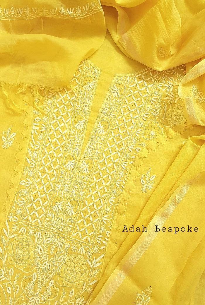Chikan Suits, Premium Chikankari Suits, Wedding Suits - Adah Bespoke